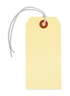 SmartSign 250-Piece Manila Cardstock Shipping Tag Yellow KSA | Riyadh ...