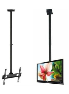 Generic Adjustable Height Tv Ceiling Mount - Tilting Vertical Vesa ...