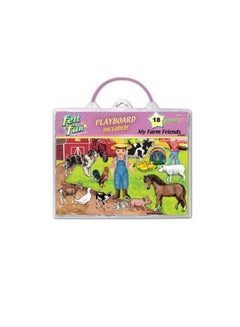 Little Folk Visuals 18-Piece My Farm Friends Playset UAE | Dubai, Abu Dhabi