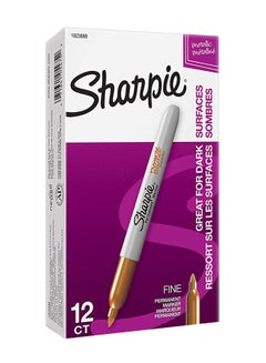 Bronze Pack Of 12 Metallic Permanent Marker Multicolor UAE | Dubai, Abu ...