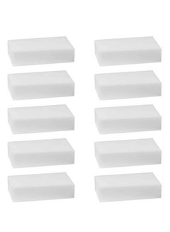Generic 10-Pieces Magic Sponge Eraser Set White KSA | Riyadh, Jeddah