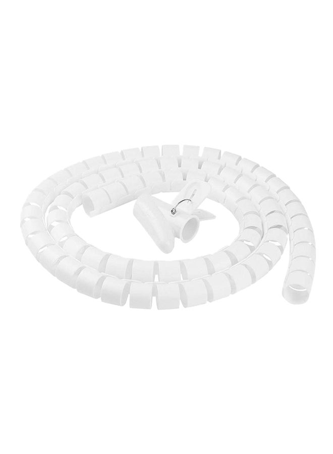 Generic Set of 5 piece Cable Zipper Cord Organizer Kit, White Multi ...