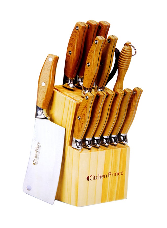 Kitchen Prince 15-Piece Kitchen Knife Set 7kg | Best Price KSA | Riyadh ...