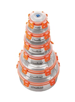 Neelam Leak Lock Nx Food Container Silver/Orange UAE | Dubai, Abu Dhabi