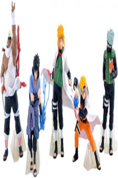 Generic 5pcs Naruto Character model garage kits model toys | Yellow ...