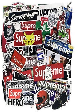 Generic 104-Piece Supreme Car Aesthetic Sticker Set KSA | Riyadh, Jeddah