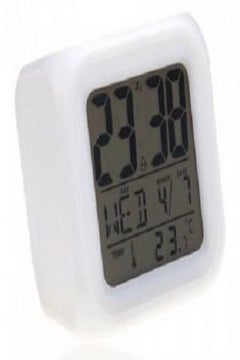 Generic Color Change Digital Alarm Clock White UAE | Dubai, Abu Dhabi