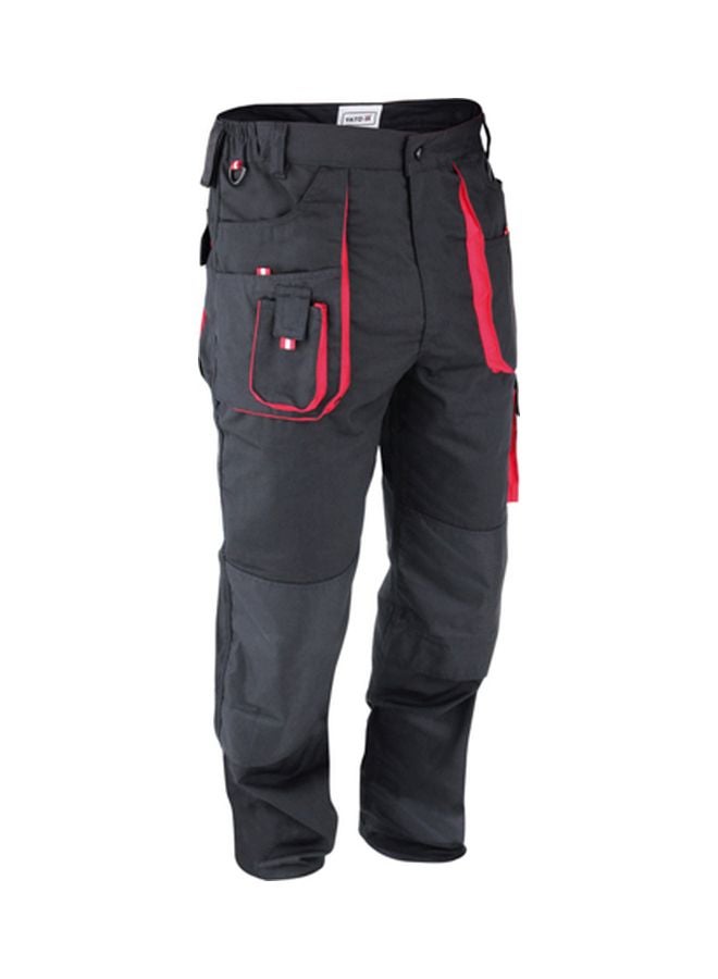 Yato Work Trousers YT-8029 Black/Red XXL | Best Price KSA | Riyadh, Jeddah