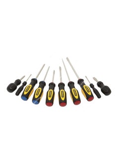Stanley 10-Piece Screwdriver Set Black/Red/Blue UAE | Dubai, Abu Dhabi