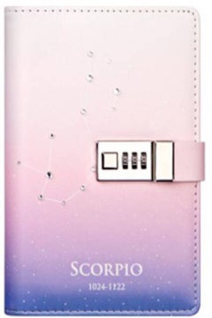 Generic Lock Diary Student 12 Constellations Starry Sky Diary Notebook ...