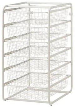 Ikea ALGOT Frame with wire baskets White UAE | Dubai, Abu Dhabi