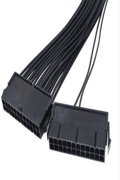 PSU Power Supply Adapter Cable Sync Starter Extender Molex Dual Atx ...