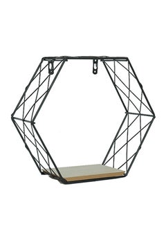 Generic Hexagon Iron Mesh Wall Hanger Black KSA | Riyadh, Jeddah