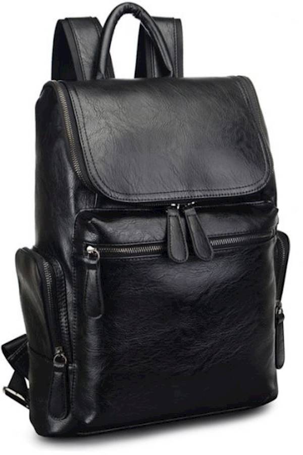 Generic Leather Double Shoulder Men'S Backpack Black | Best Price UAE ...