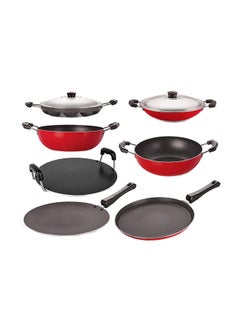 Nirlon 9-Piece Non-Stick Cookware Set Red Egypt | Cairo, Giza