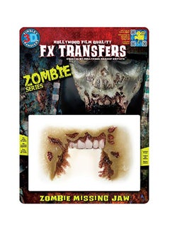 Tinsley Transfers Zombie Missing Jaw 3D Prosthetic Makeup FX Transfer ...