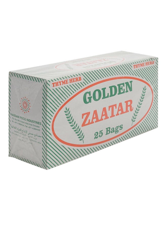 Golden Zaatar Thyme Herbal Tea 25 Bags | Best Price UAE | Dubai, Abu Dhabi