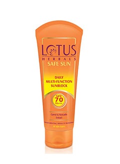 Lotus Herbals Safe Sun Daily Multi Function Sunblock Spf-70 60grams UAE ...