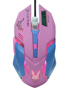 Generic USB Optical Gaming Mouse Pink/Blue UAE | Dubai, Abu Dhabi