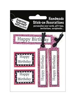 Express Yourself MIP Happy Birthday Tags Card Toppers Pink/White UAE ...