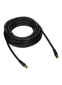 Monoprice RG6 Quad Shield Coaxial Cable With F Type Connector Black ...