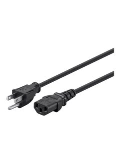 Monoprice 18AWG Power Cord Cable With PC Power Connector Socket Black ...