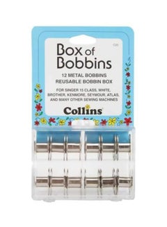 Collins 12-Piece Dritz Reusable Bobbin Box White/Brown UAE | Dubai, Abu ...