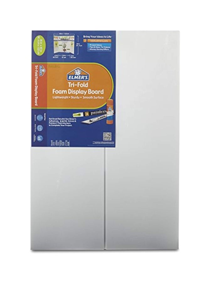 ELMER'S 12-Piece Tri-Fold Premium Foam Display Board White | Best Price ...