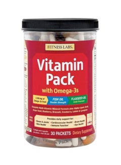 Fitness Labs Vitamin Pack With Omega-3s - 30 Packets UAE | Dubai, Abu Dhabi