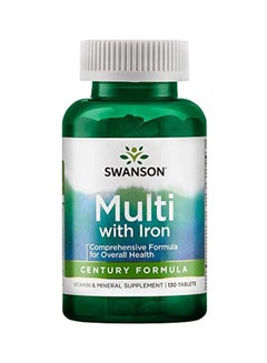 SWANSON Multivitamin With Iron - 130 Tablets UAE | Dubai, Abu Dhabi