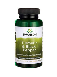 SWANSON Turmeric And Black Pepper Joint Health Supplement - 60 Capsules ...