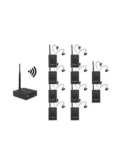 TP-WIRELESS Digital Wireless Monitor System 1 Transmitter 10 Receivers Black UAE | Dubai, Abu Dhabi
