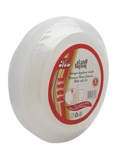 Union Disposable Round Container with Lid White UAE | Dubai, Abu Dhabi