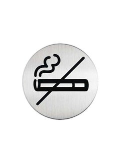 Durable No Smoking Sign Silver/black | Best Price UAE | Dubai, Abu Dhabi