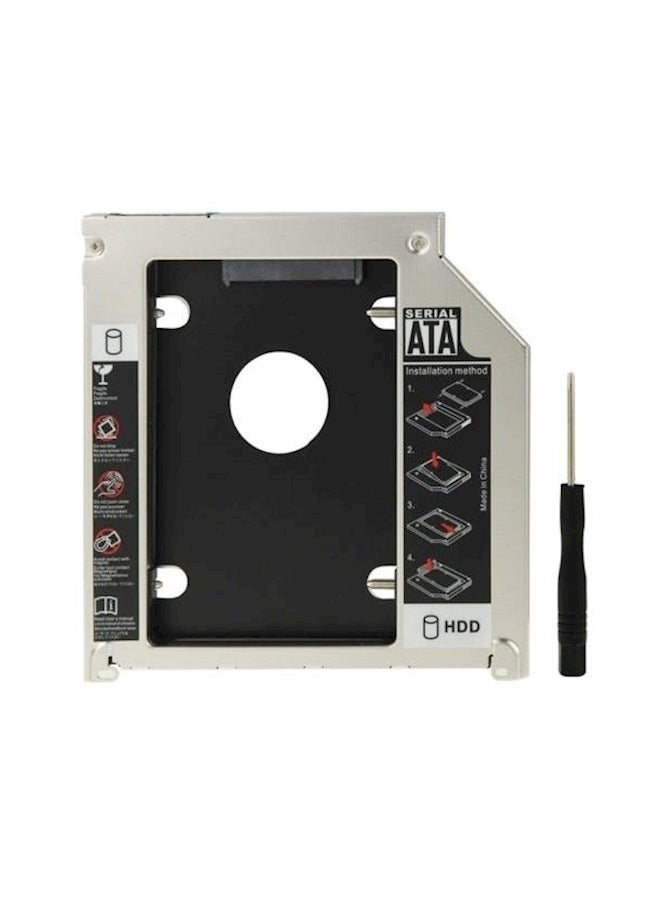Generic Second Hard Disk Drive Caddy Case adapter Black/Grey | Best ...