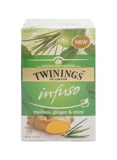 Twinings Infuso Rooibos Ginger And Mint Green Tea 20 Bags Pack of 20 ...