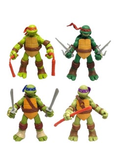 Generic 4-Piece Ninja Turtles Action Figure 12centimeter KSA | Riyadh ...