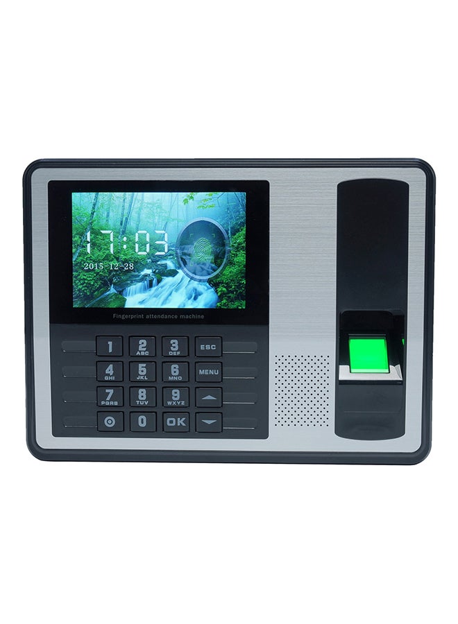 Generic Employee Biometric Fingerprint Password Attendance Machine Black Best Price Ksa