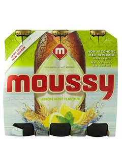 Moussy Non Alcoholic Lemon Mint Flavour Malt Beverage Bottles 330ml ...
