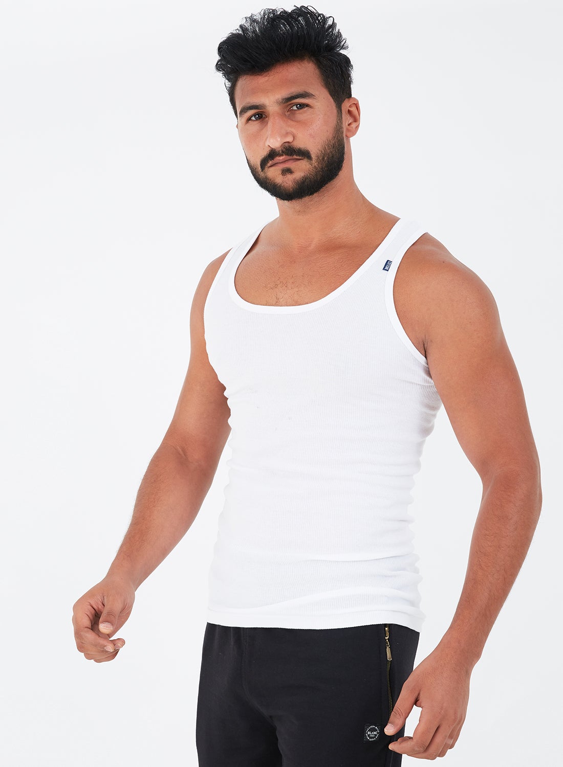 COTTONIL Scoop Neck Derby Solid Undershirt White | Best Price Egypt ...