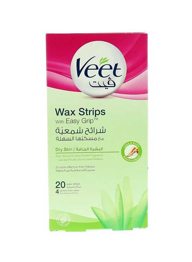 Veet 20-Piece Dry Skin Wax Strips 10grams | Best Price UAE | Dubai, Abu ...
