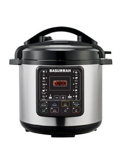 BASURRAH Electric Pressure Cooker 8.0 L BPC-E810A Silver/Black KSA ...