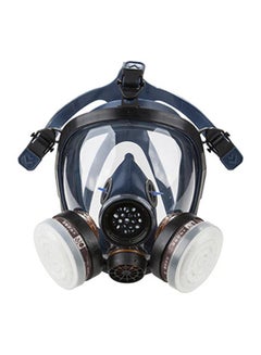 Strong Gas Mask Respirator With 2-Piece Filter Cartridge Clear/Black ...