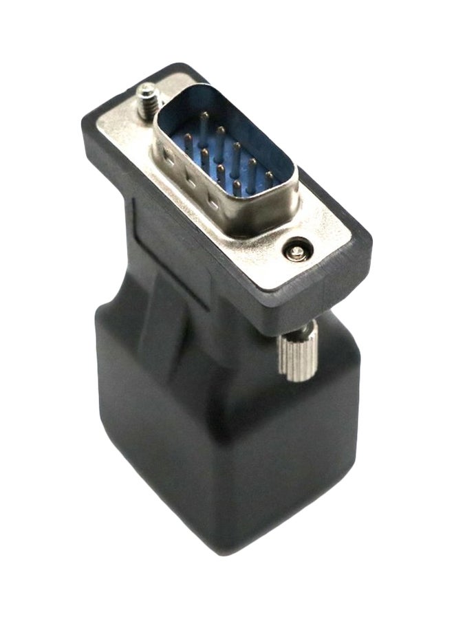 Generic RJ45 Female To DB9 RS232 Male Connector Port Black | Best Price ...