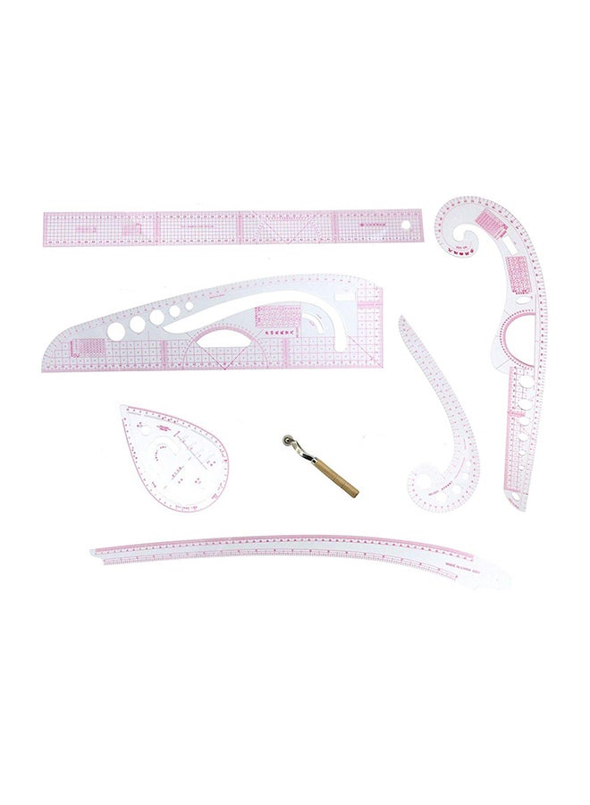 Generic 7-Piece Multi-Function Sewing Dress Ruler Set Multicolour ...