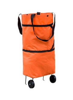 DUUTI Foldable Shopping Trolley Bags Orange/Black 39x28x49centimeter ...
