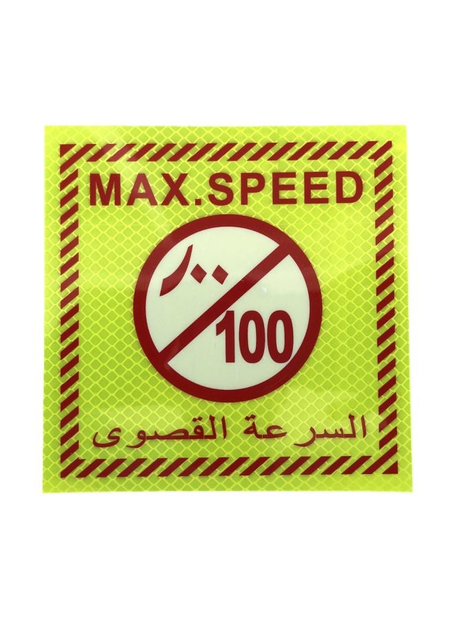 ZL 100 Speed Limit Maximum Sticker | Best Price UAE | Dubai, Abu Dhabi