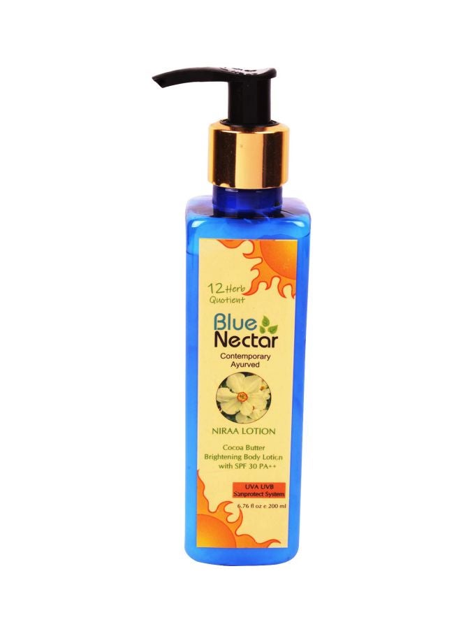 Blue Nectar Cocoa Butter Brightening Body Lotion SPF 30 PA++ 200ml ...