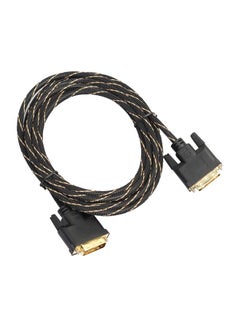 Generic DVI 25-Pin Male To DVI 25-Pin Male Adapter Cable Black/Gold ...