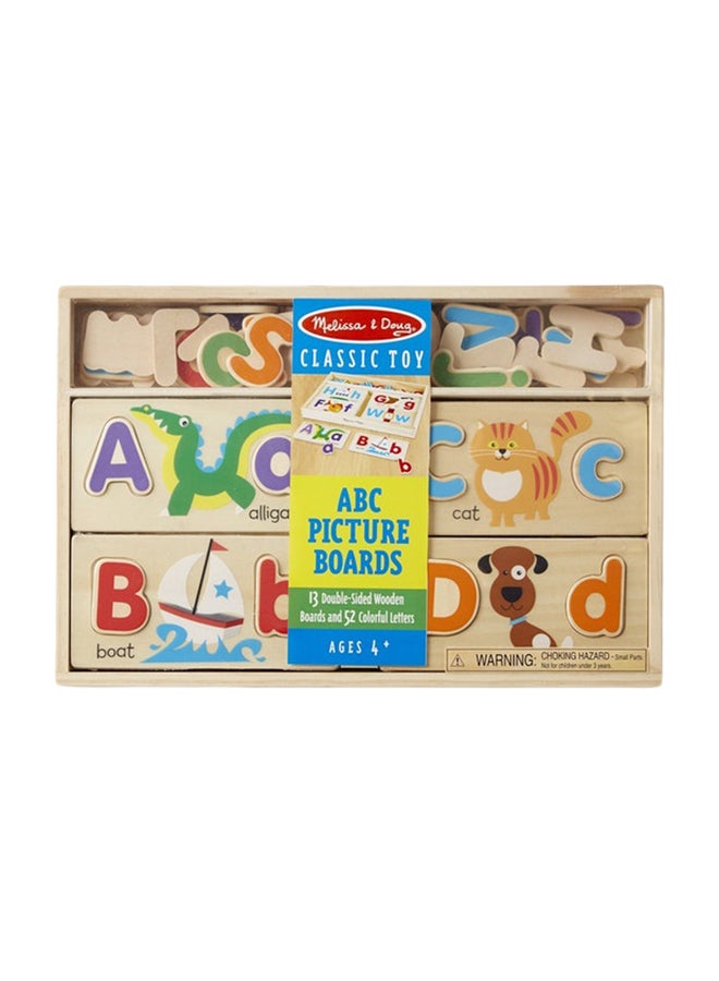 Melissa & Doug Melissa & Doug ABC Picture Boards – Wooden Alphabet ...